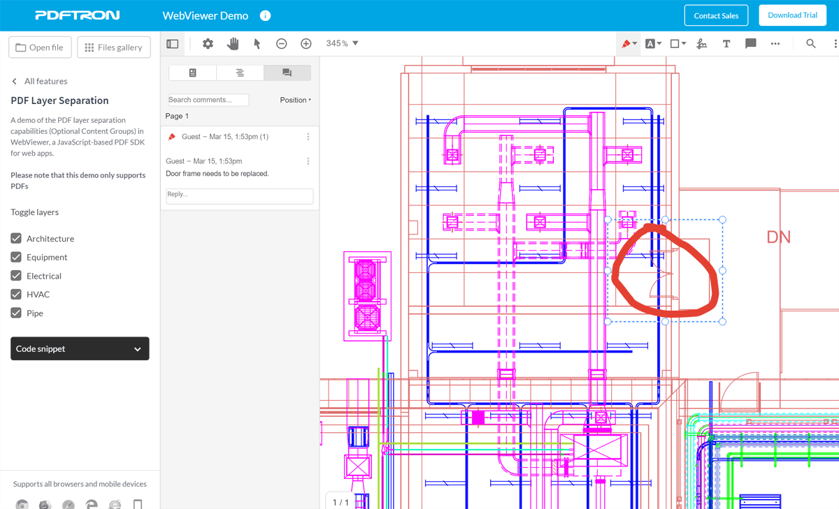 PDF SDK For Architecture Engineering Construction Software PDFTron